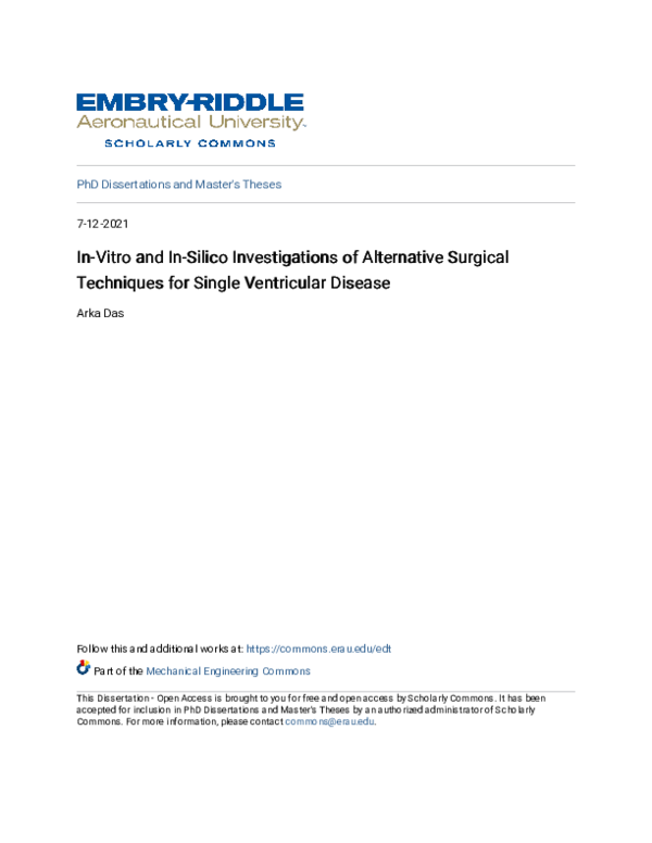 (PDF) In-Vitro and In-Silico Investigations of Alternative Surgical Techniques for Single ...