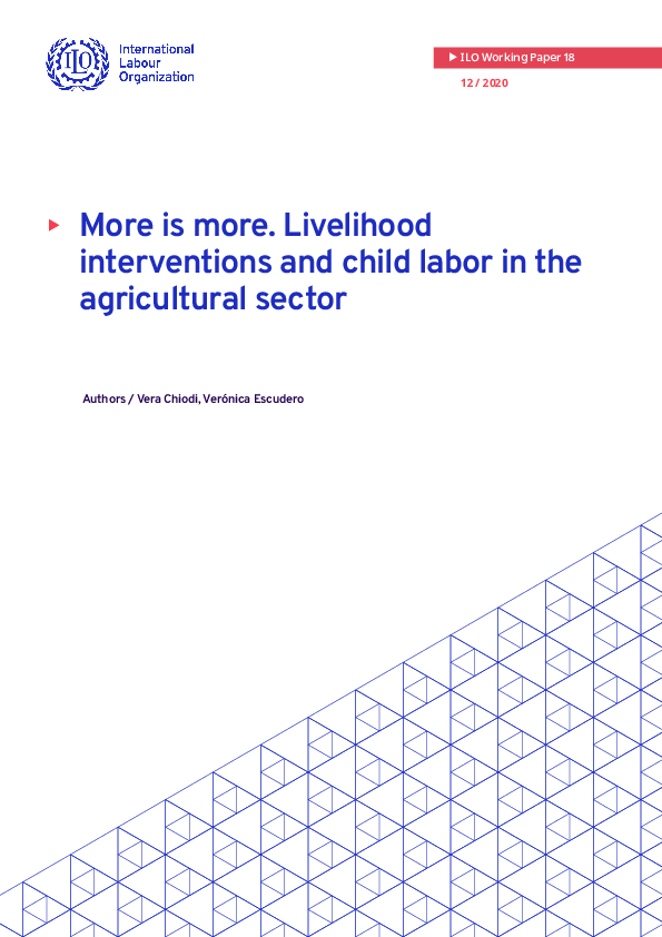 (PDF) More is more. Livelihood interventions and child labor in the ...