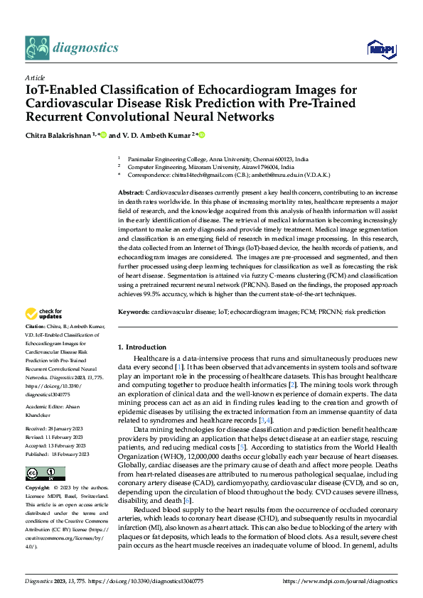 (PDF) IoT-Enabled Classification of Echocardiogram Images for Cardiovascular Disease Risk ...