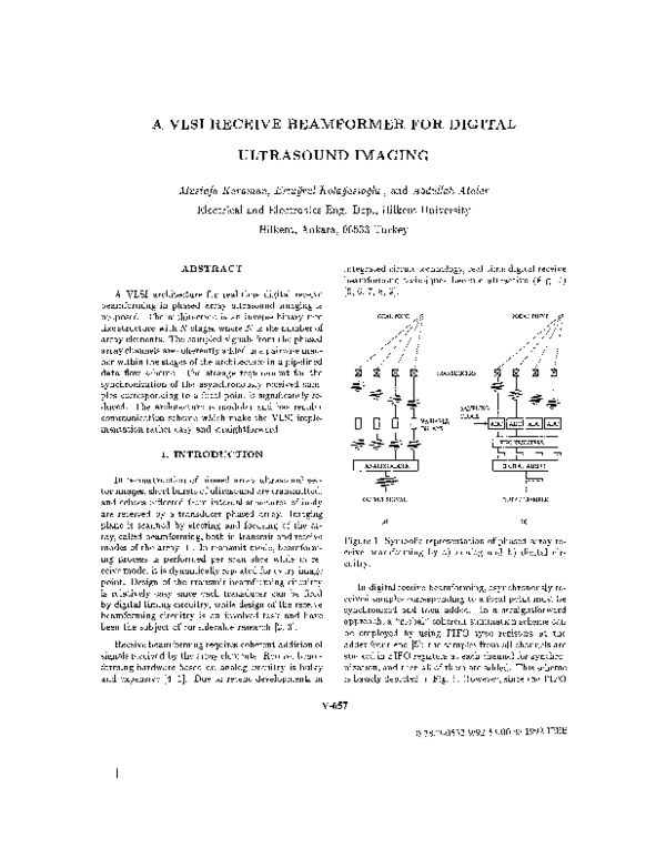 (PDF) A VLSI receive beamformer for digital ultrasound imaging