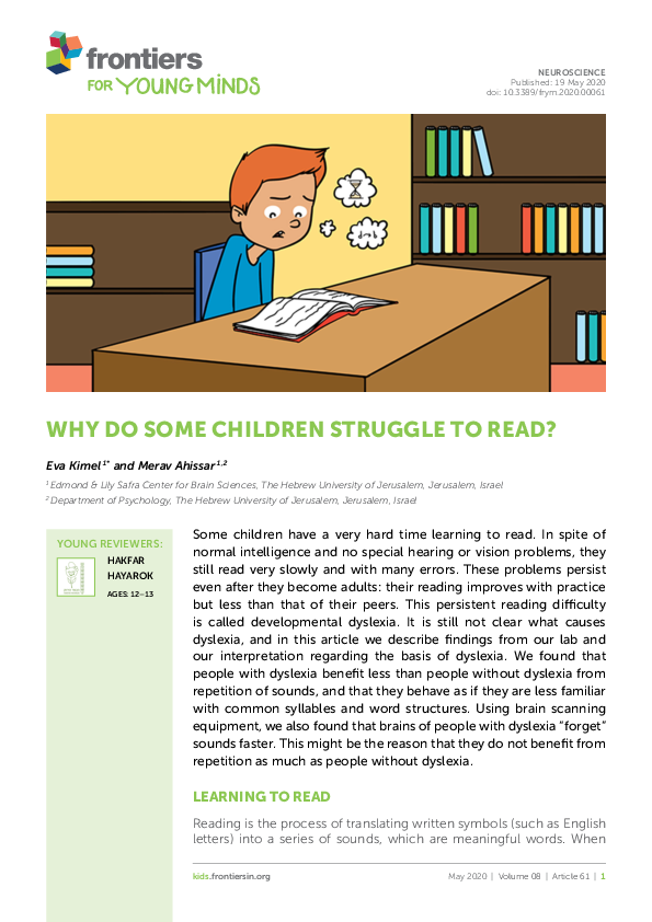 (PDF) Why Do Some Children Struggle to Read?