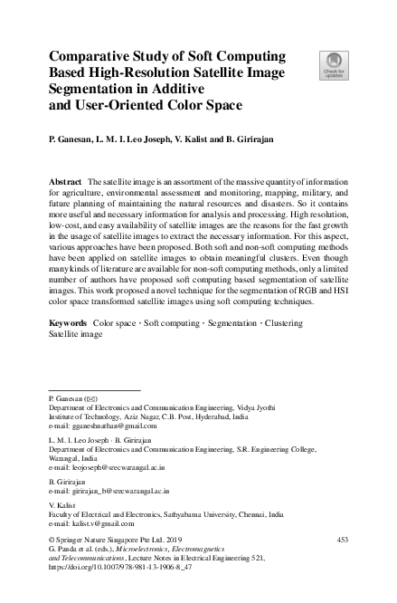 (PDF) Comparative Study of Soft Computing Based High-Resolution Satellite Image Segmentation in ...