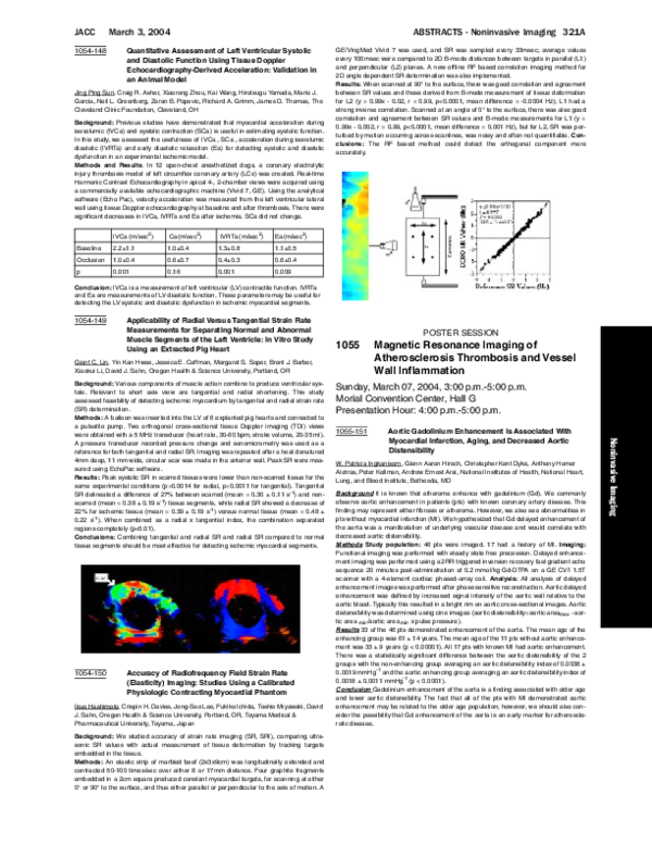 Pdf 1054 149 Applicability Of Radial Versus Tangential Strain Rate Measurements For Separating