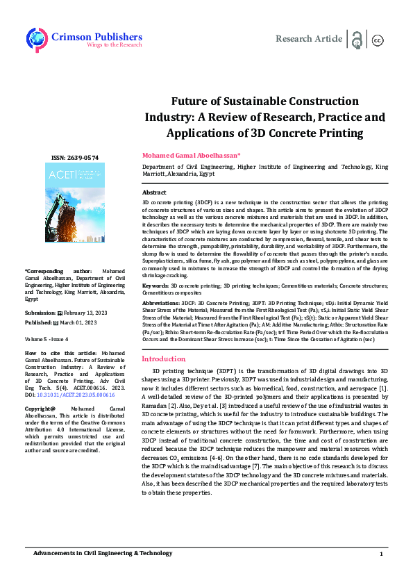 (PDF) Future of Sustainable Construction Industry: A Review of Research ...