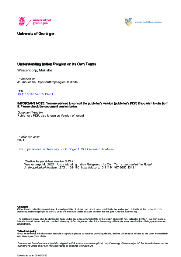 (PDF) Pinkney, Andrea Marion & JohnWhalen‐Bridge (eds). Religious ...