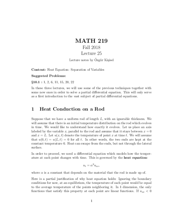 Pdf Differential Equations Lecture Notes No 25