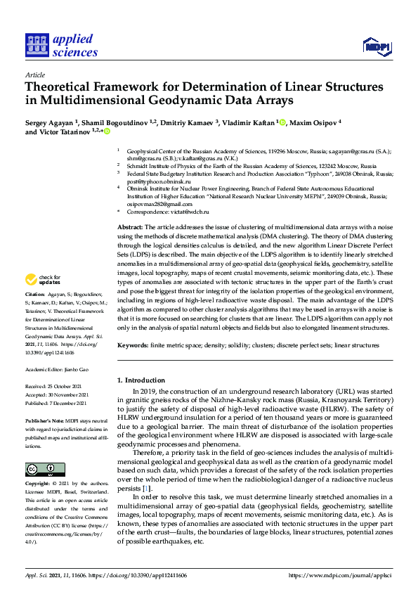 (PDF) Theoretical Framework for Determination of Linear Structures in ...