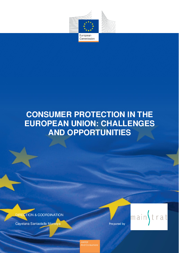 (PDF) Consumer protection in the European Union regarding planned ...