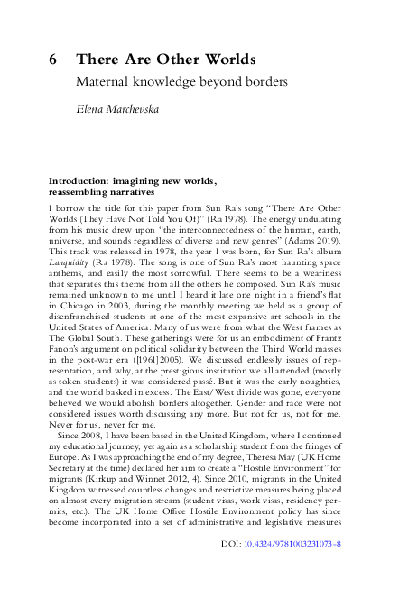 (PDF) Maternal knowledge beyond borders