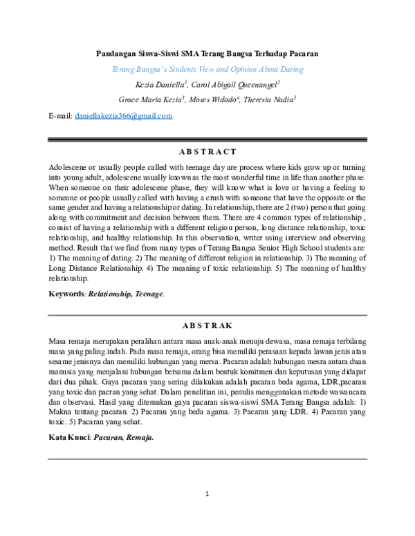 (PDF) Jurnal Pacaran XI Daniel