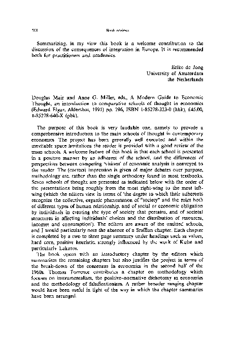 (PDF) A modern guide to economic thought, an introduction to ...