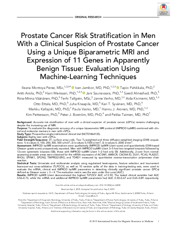 (PDF) Prostate Cancer Risk Stratification in Men With a Clinical ...