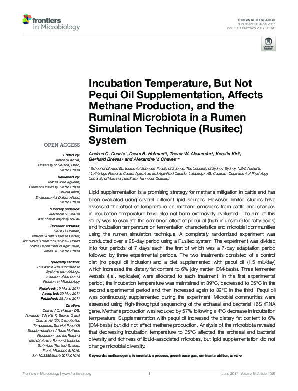 (PDF) Incubation Temperature, But Not Pequi Oil Supplementation ...