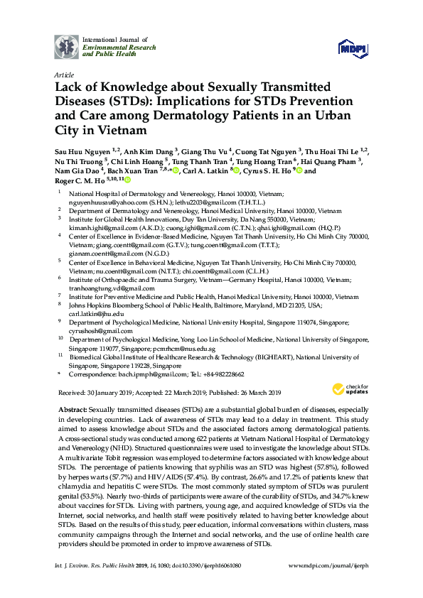 (PDF) Lack of Knowledge about Sexually Transmitted Diseases (STDs ...