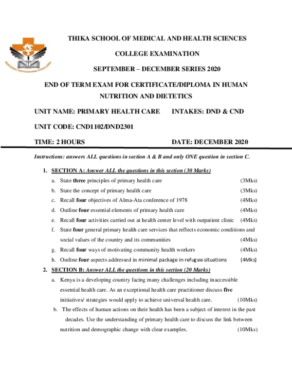 (PDF) PRIMARY HEALTH CARE (PDF) PRIMARY HEALTH CARE