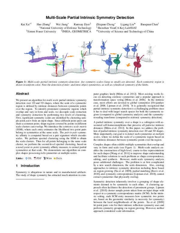 (PDF) Multi-scale partial intrinsic symmetry detection
