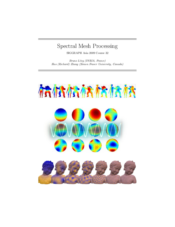 (PDF) Spectral Mesh Processing