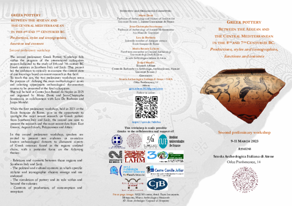 (PDF) "The Lemnian pottery from the 8th century BC to the end of the ...