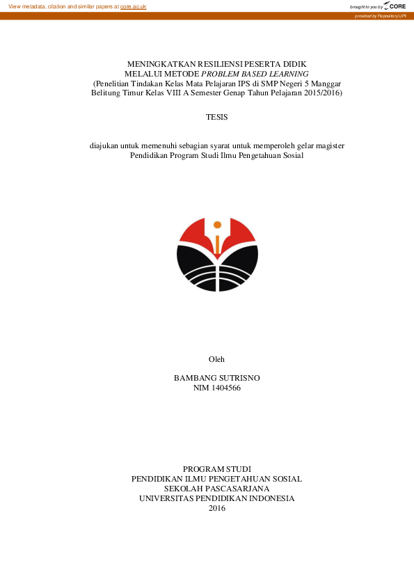 (PDF) Meningkatkan Resiliensi Peserta Didik Melalui Metode Problem ...