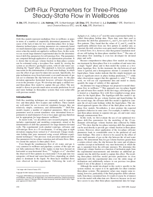 (PDF) Drift-Flux Parameters for Three-Phase Steady-State Flow in ...