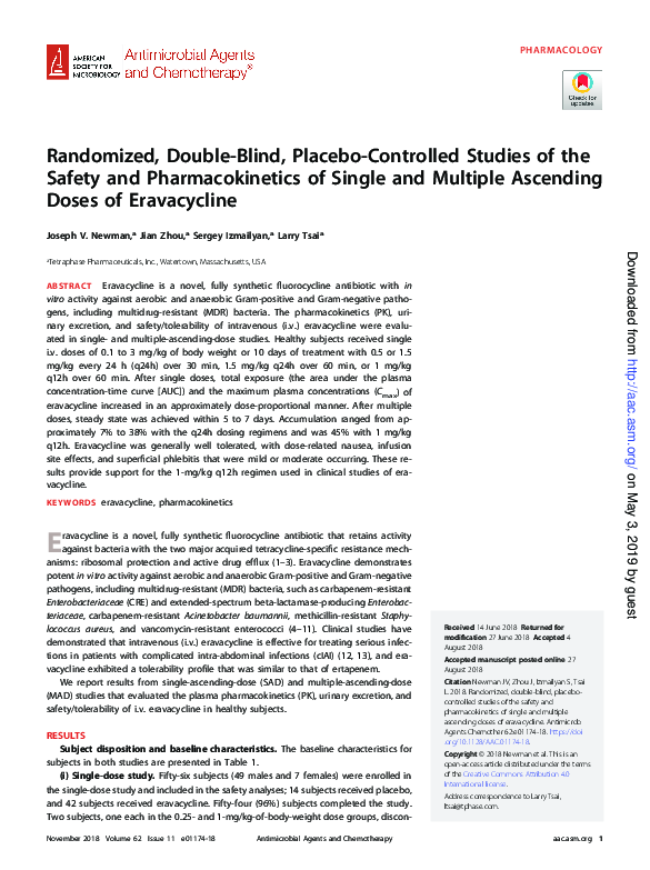 (PDF) Randomized, Double-Blind, Placebo-Controlled Studies of the Safety and Pharmacokinetics of ...