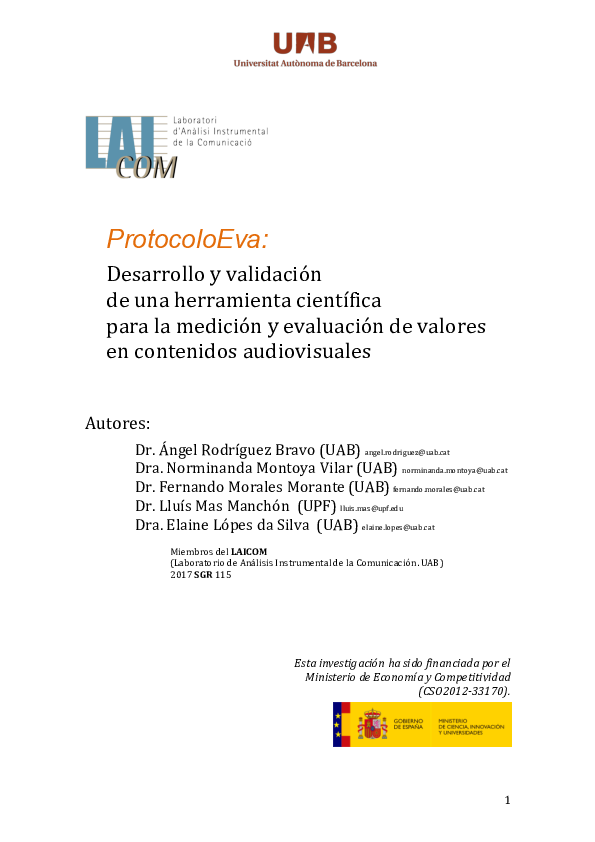 Pdf Protocoloeva Desarrollo Y Validación De Una Herramienta