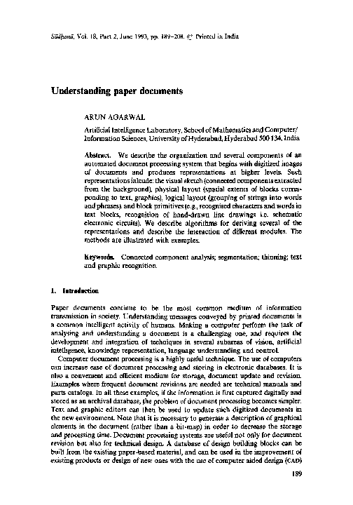 (PDF) Understanding paper documents | ARUN KUMAR AGARWAL - Academia.edu