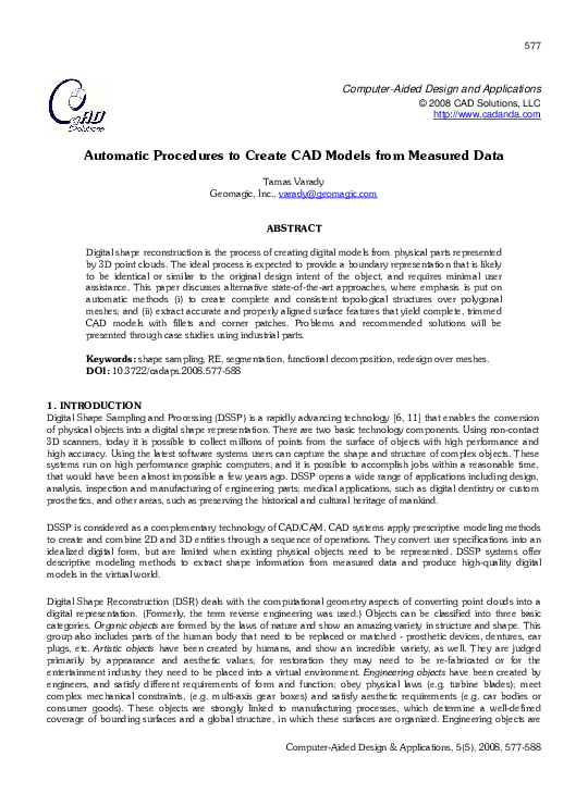 Pdf Boolean Set Operations With Cubic Algebraic Patches