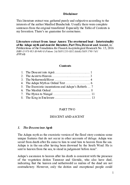 (PDF) Literature extract from Amar Annus: The overturned boat ...