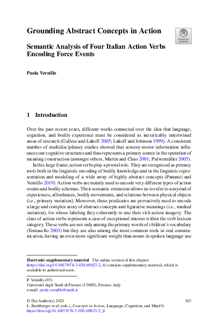 (PDF) Grounding Abstract Concepts in Action