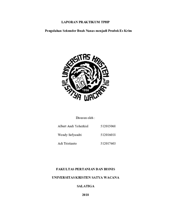 (DOC) LAPORAN PRAKTIKUM TPHP ES KRIM