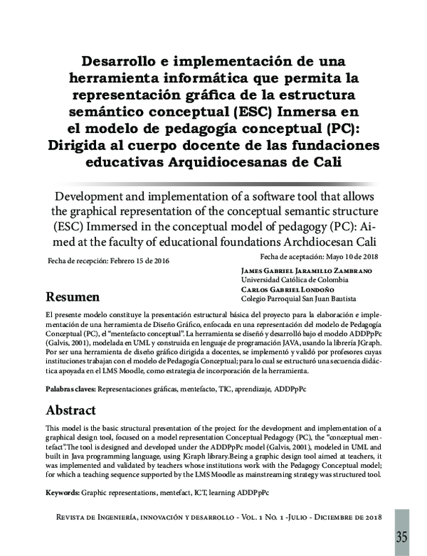 (PDF) Desarrollo e implementación de una herramienta informática que permita la representación ...