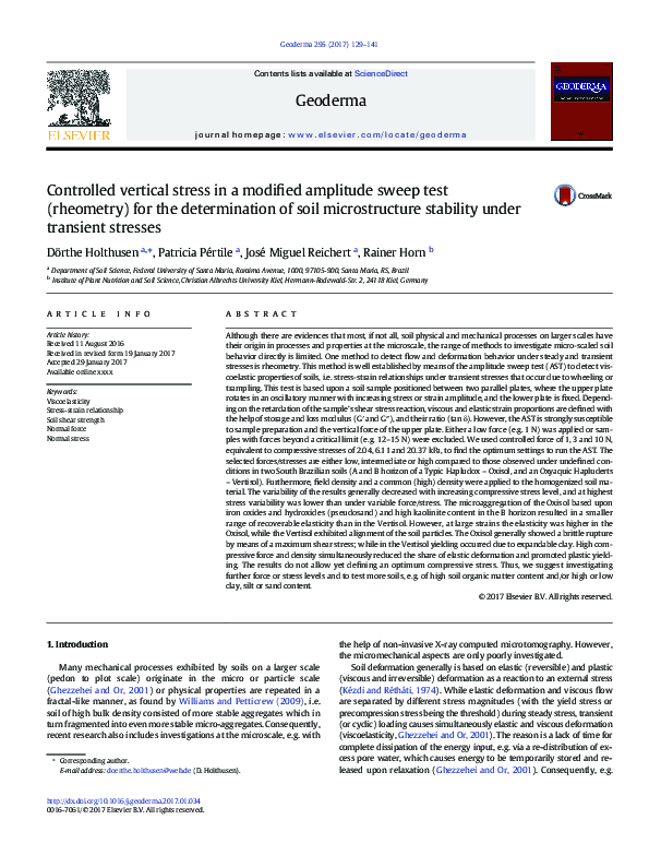 (PDF) Controlled vertical stress in a modified amplitude sweep test ...