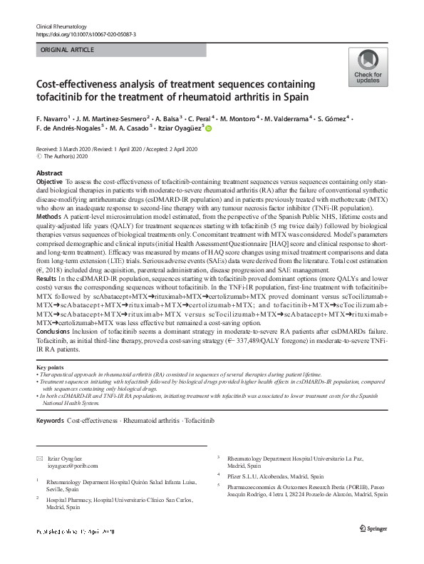 (PDF) Cost-effectiveness Analysis of Treatment Sequence Initiating With ...