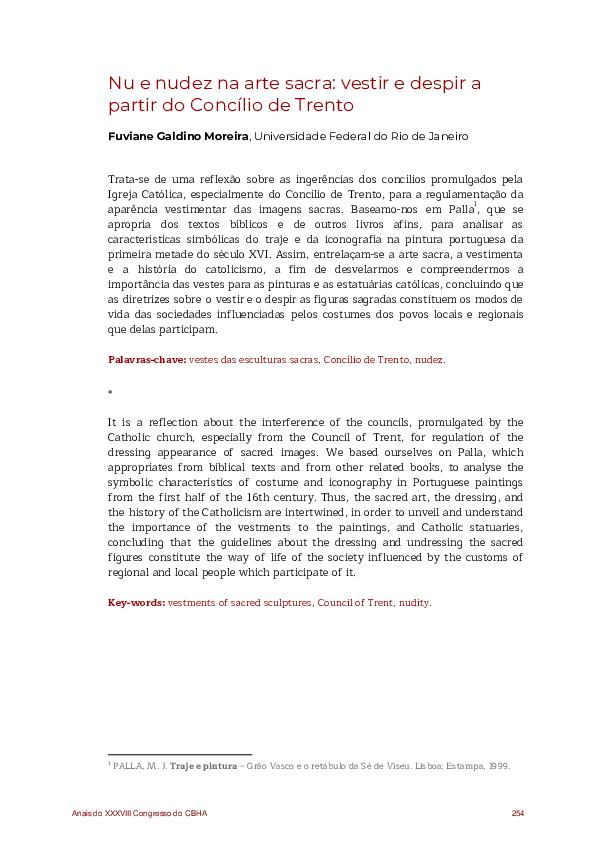 (PDF) Nu e nudez na arte sacra: vestir e despir a partir do Concílio de ...