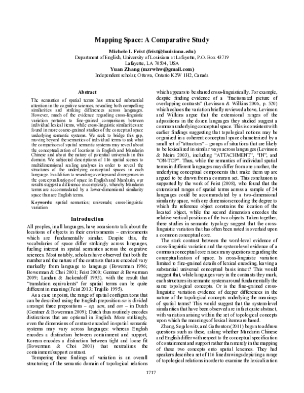 (PDF) Mapping Space: A Comparative Study