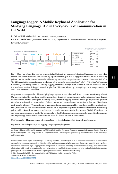 (PDF) LanguageLogger: A Mobile Keyboard Application for Studying ...