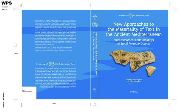 (PDF) New Approaches to the Materiality of Text in the Ancient ...