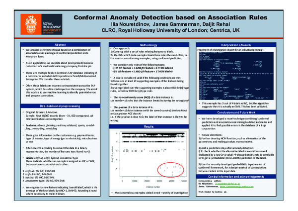 (PDF) Conformal Anomaly Detection based on Association Rules