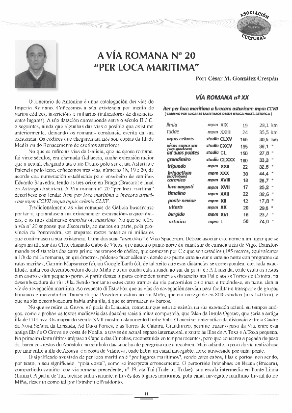 (PDF) A VÍA ROMANA Nº 20 "PER LOCA MARITIMA"