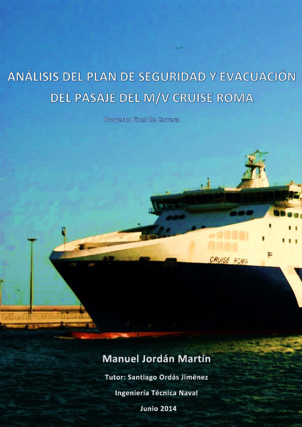 (PDF) Análisis del plan de seguridad y evacuación del pasaje del MV ...