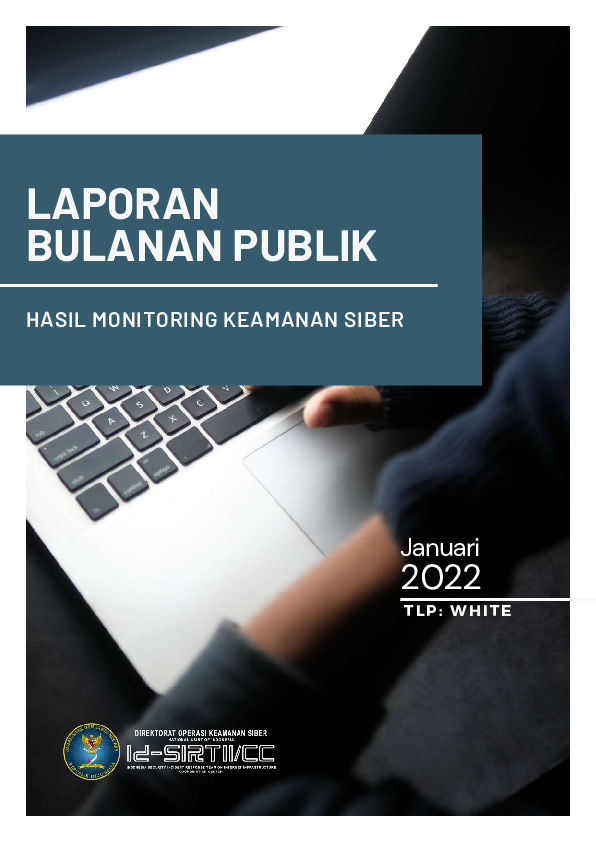 (PDF) Laporan Monitoring Keamanan Siber Januari 2022 - DIREKTORAT ...