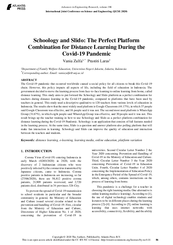 (PDF) Schoology and Slido: The Perfect Platform Combination for ...