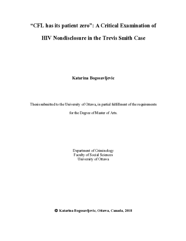 (PDF) "CFL has its patient zero": A critical examination of HIV ...