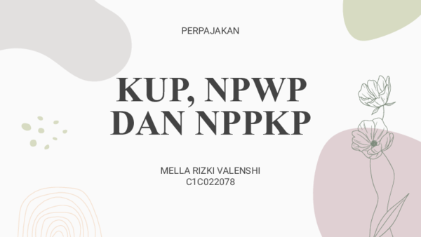 (PPT) KUP NPWP DAN NPPKP