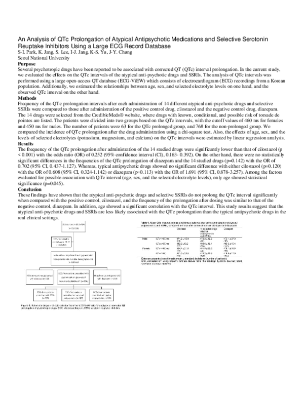(PDF) An analysis of QTc prolongation with atypical antipsychotic ...