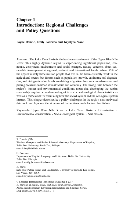 (PDF) Introduction: Regional Challenges and Policy Questions