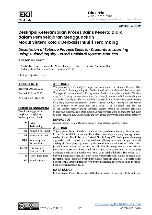 (PDF) Deskripsi Keterampilan Proses Sains Peserta Didik Kelas XI MIPA ...