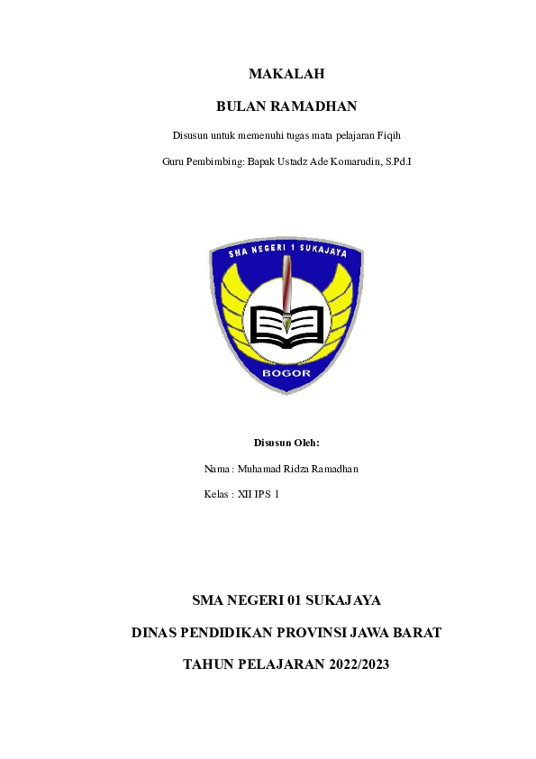 (PDF) Makalah Bulan Ramadhan