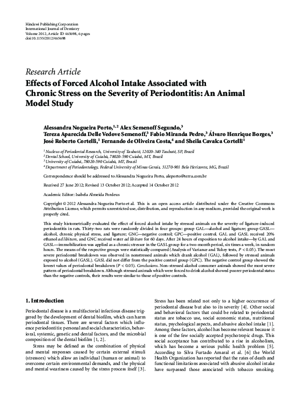 (PDF) Research Article Effects of Forced Alcohol Intake Associated with ...